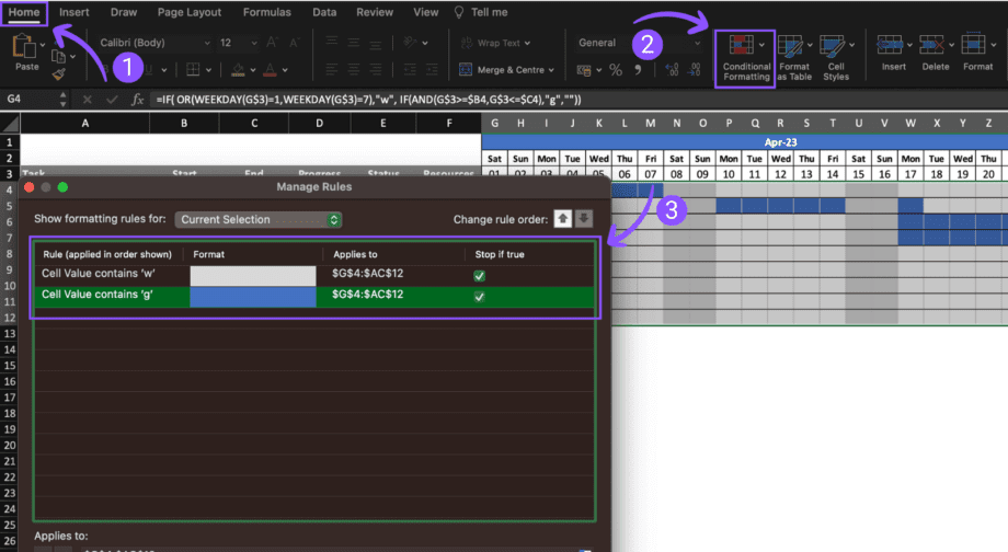 Mastering Excel Gantt Chart: Simple and Professional (2023)