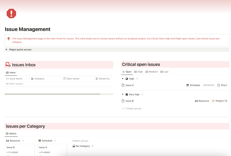 The best Project Management Notion Template - PMBeam